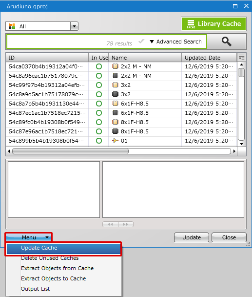 Quadcept - Update Cache